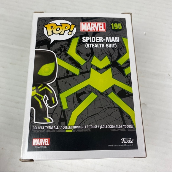 Funko | Toys | Funko Pop Spiderman Stealth Suit 95 Marvel Glow In The ...